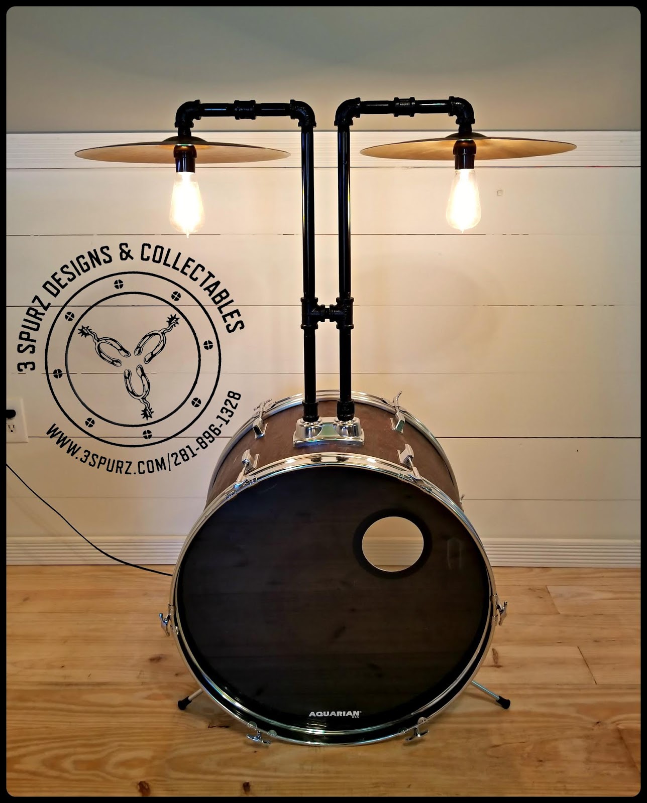3 Spurz DandC Repurposed /Refurbished Creations!!: Bass drum and cymbal ...