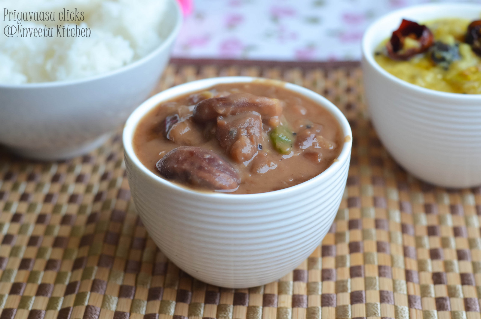 Kothalor Chakoi/Jackfruit seeds with yellow peas & Aam Dal from Tripura ...
