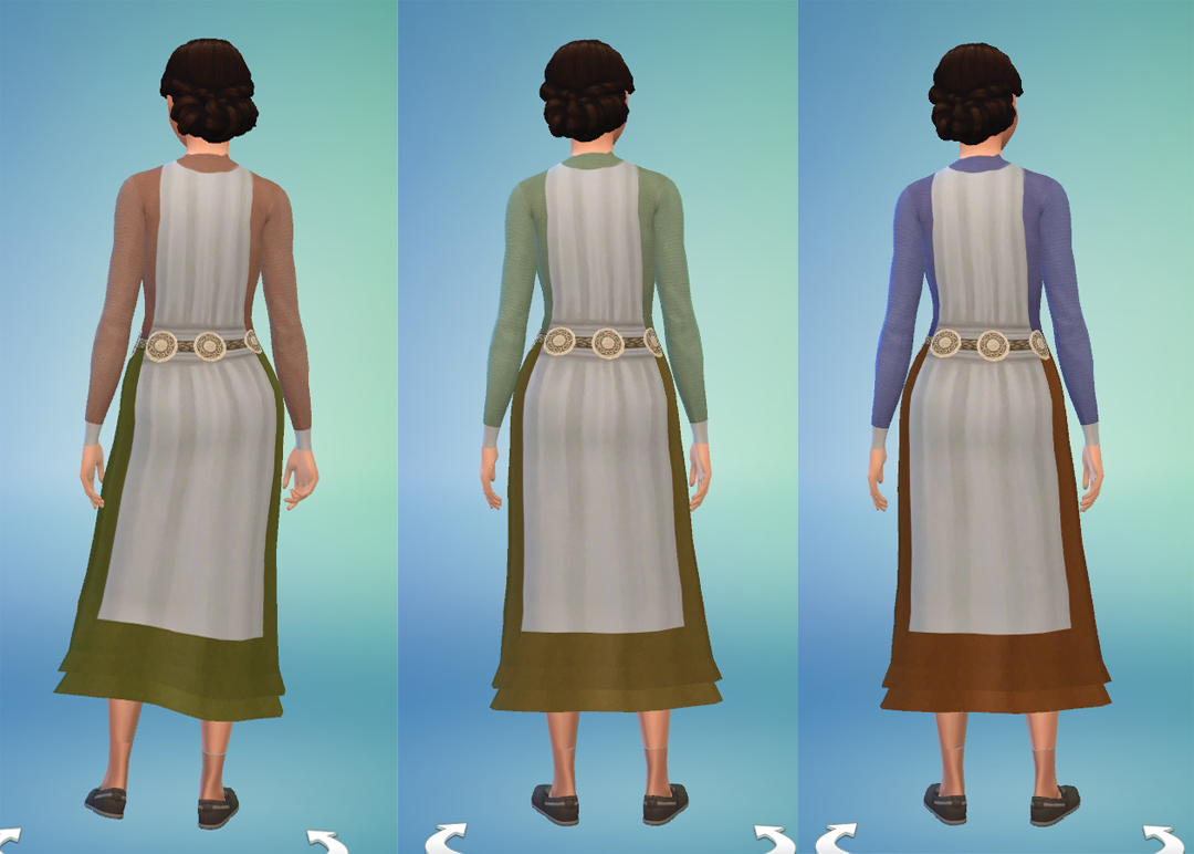 TS4: Celtic Short Dress and Cape | History Lover's Sims Blog