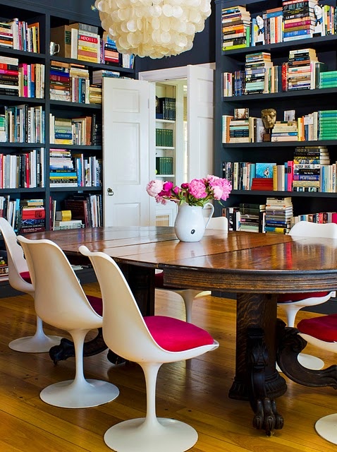 Home Interior Design: Moody Home Libraries