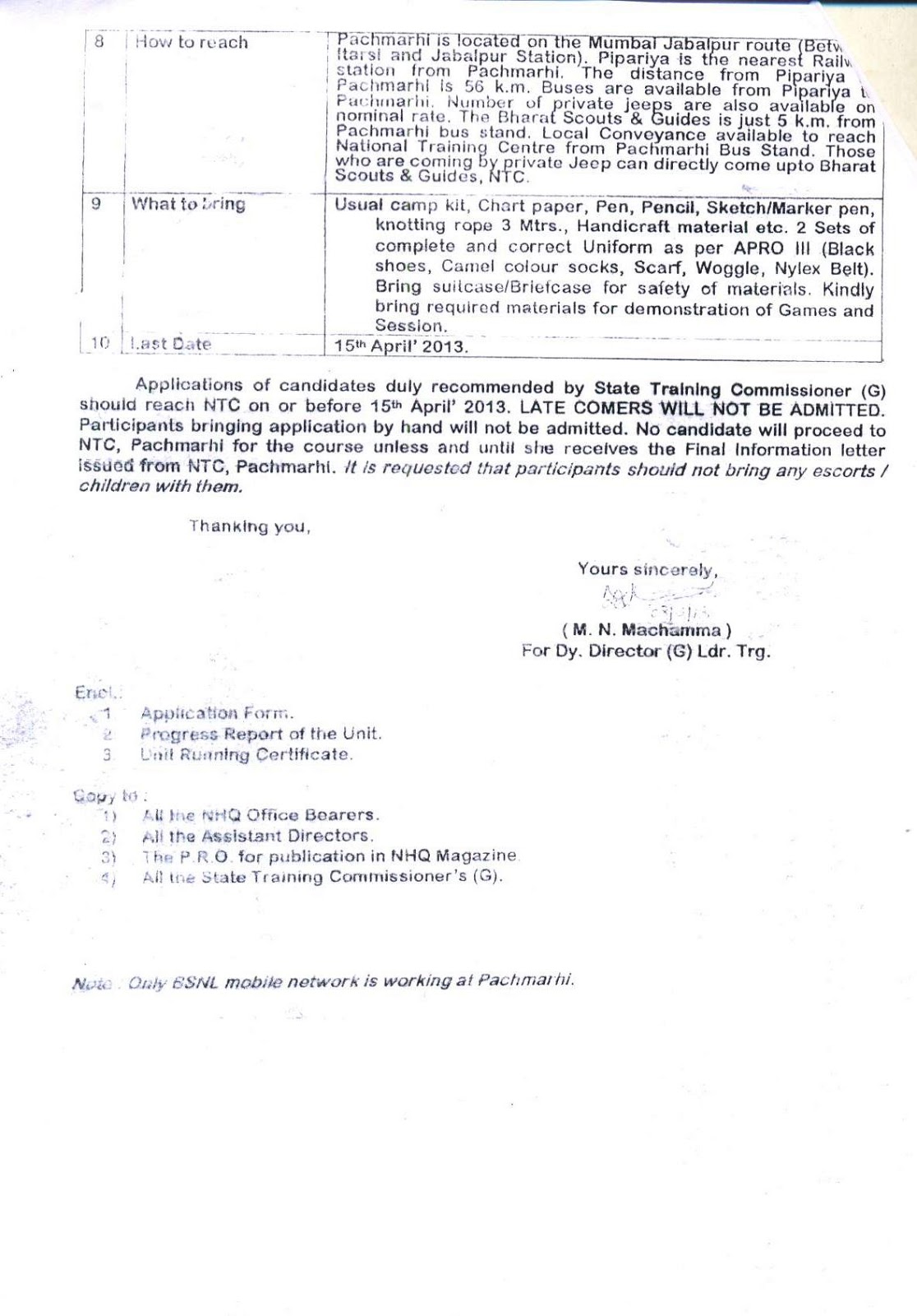 KVS Jammu Region BS&G Activities: HWB Courses for Scout Masters, Cub ...