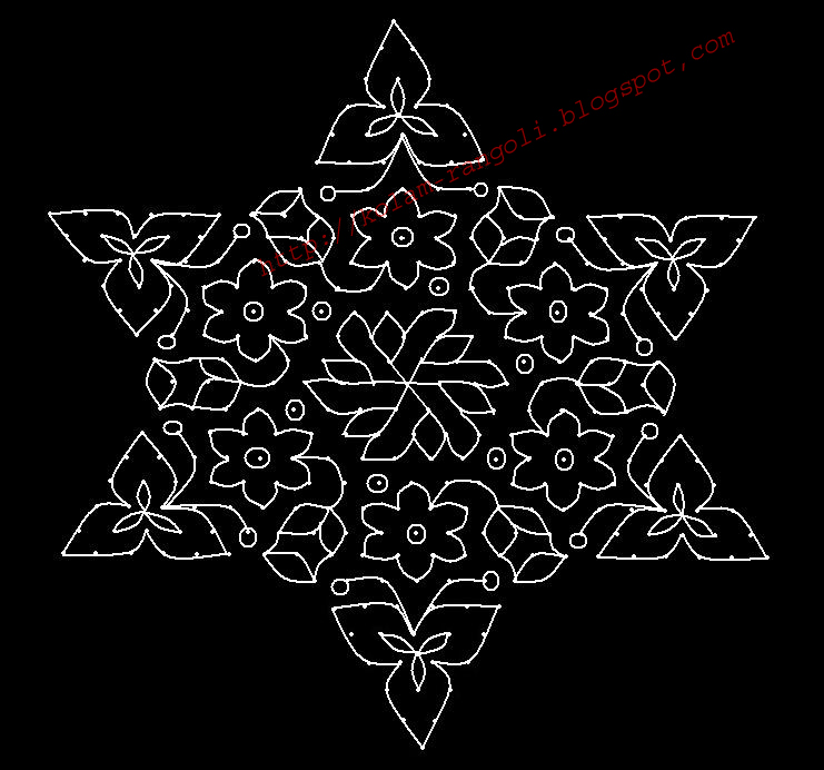 Big Flower Kolam Designs With Dots at Hilda Woolsey blog