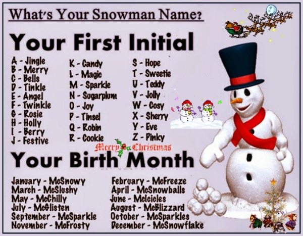 Daveswordsofwisdom What s Your Snowman Name daveswordsofwisdom-what-s-your-snowman-name