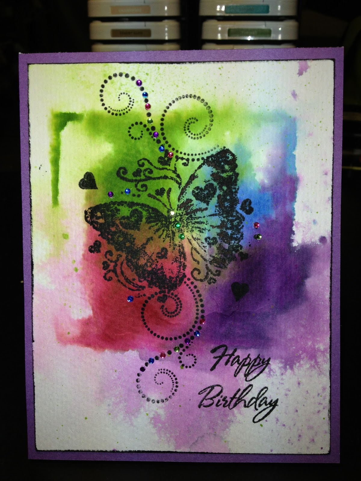 Stampin With MJ Watercolor Birthday Card stampin-with-mj-watercolor-birthday-card