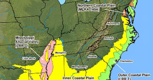 Outer Coastal Plain Map