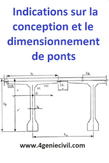 Indications sur la conception et le dimensionnement de ponts | Cours génie civil - Outils ...