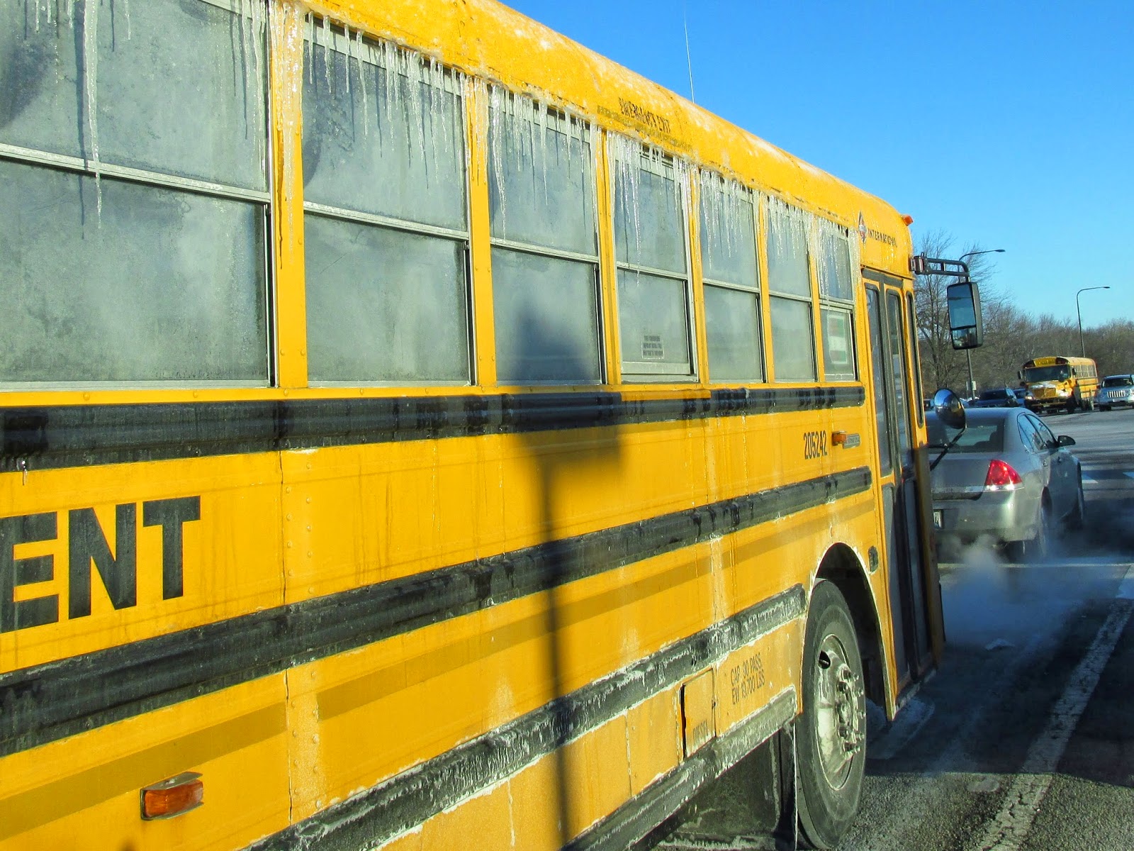 Eddie's Rail Fan Page: A northbound First Student ,International school ...