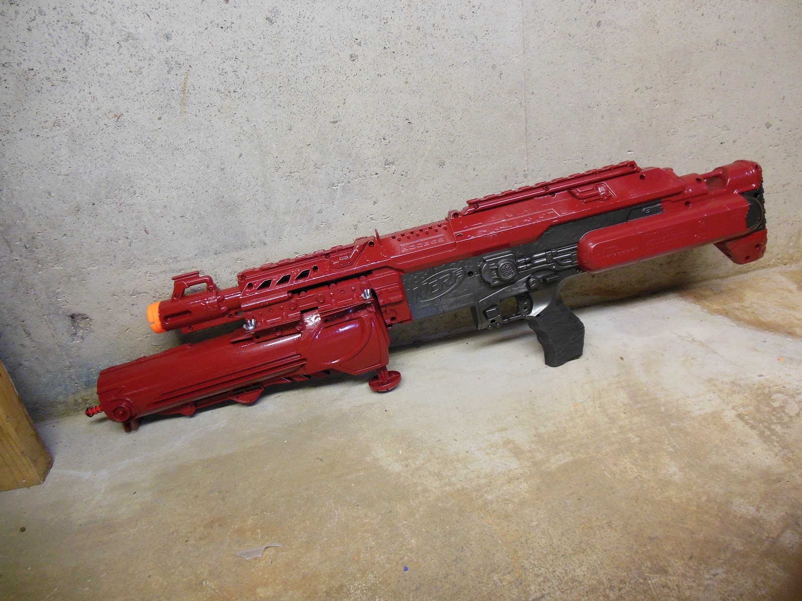 Lasagna678 Nerf Mods: Stampede with Interchangeable Grenade Launcher ...