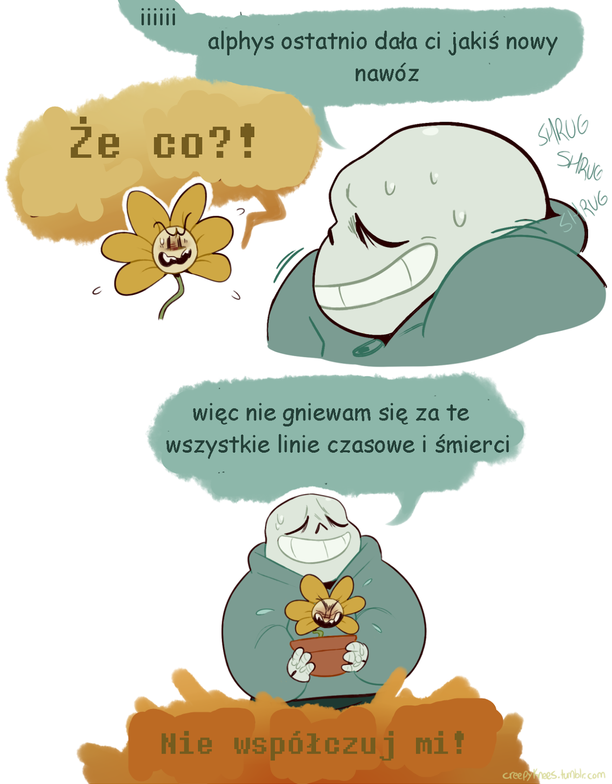 Undertale: Sans zostaje sam na sam z Floweyem [tłumaczenie PL ...