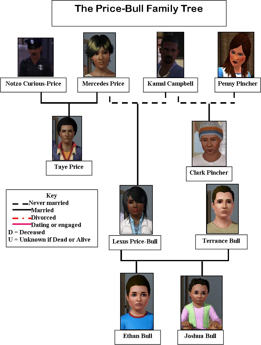 Sims 3: Family Moments: The Price-Bull Family/Twinbrook