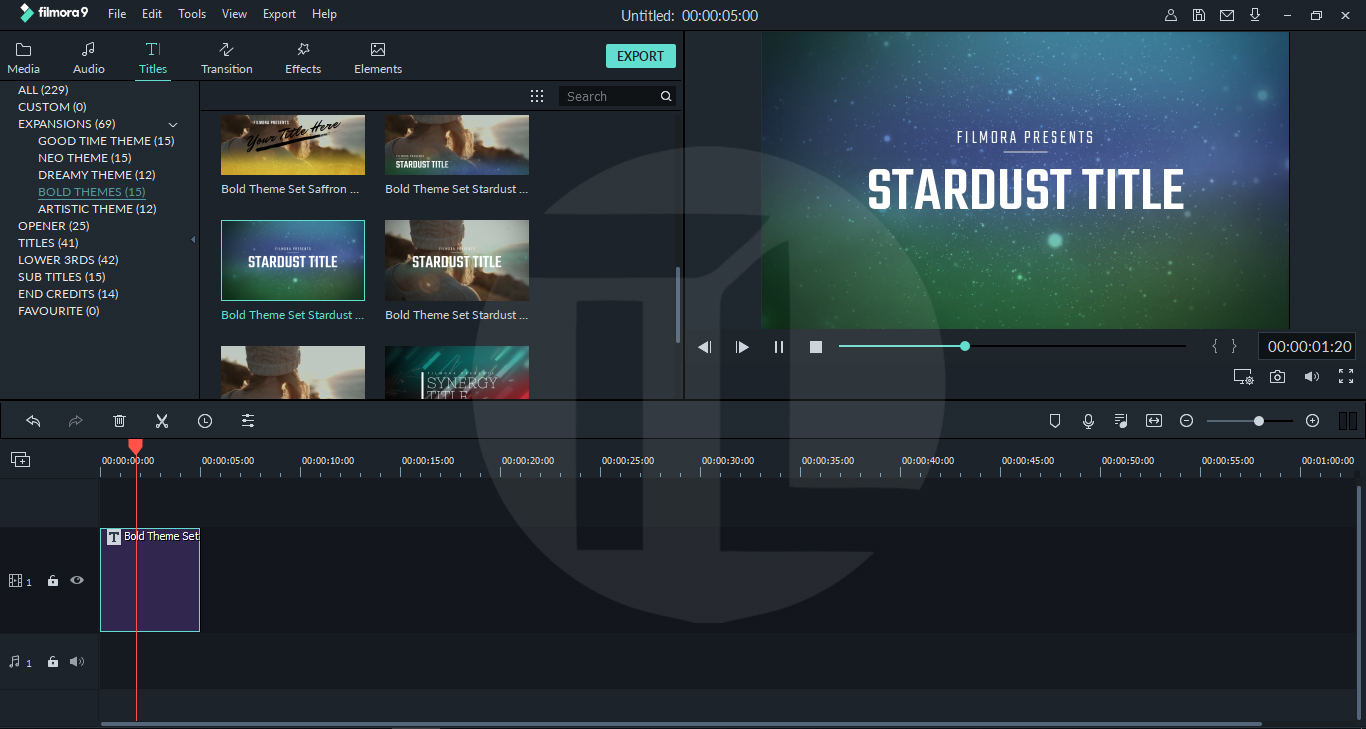 Wondershare Filmora Bold Themes Set Effect Pack for Filmora9 - Teknik Lyfe
