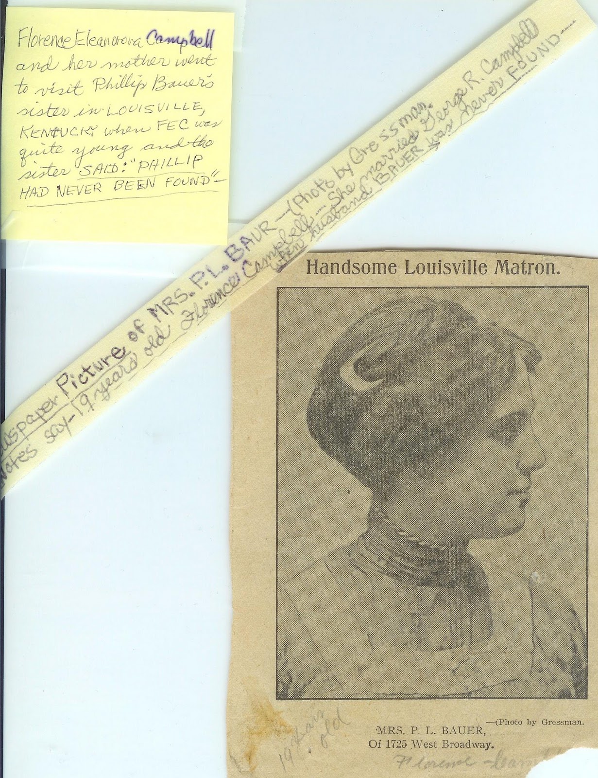 Remembering Generations Past: Florence Eleanora Wesbecker Campbell Part 2