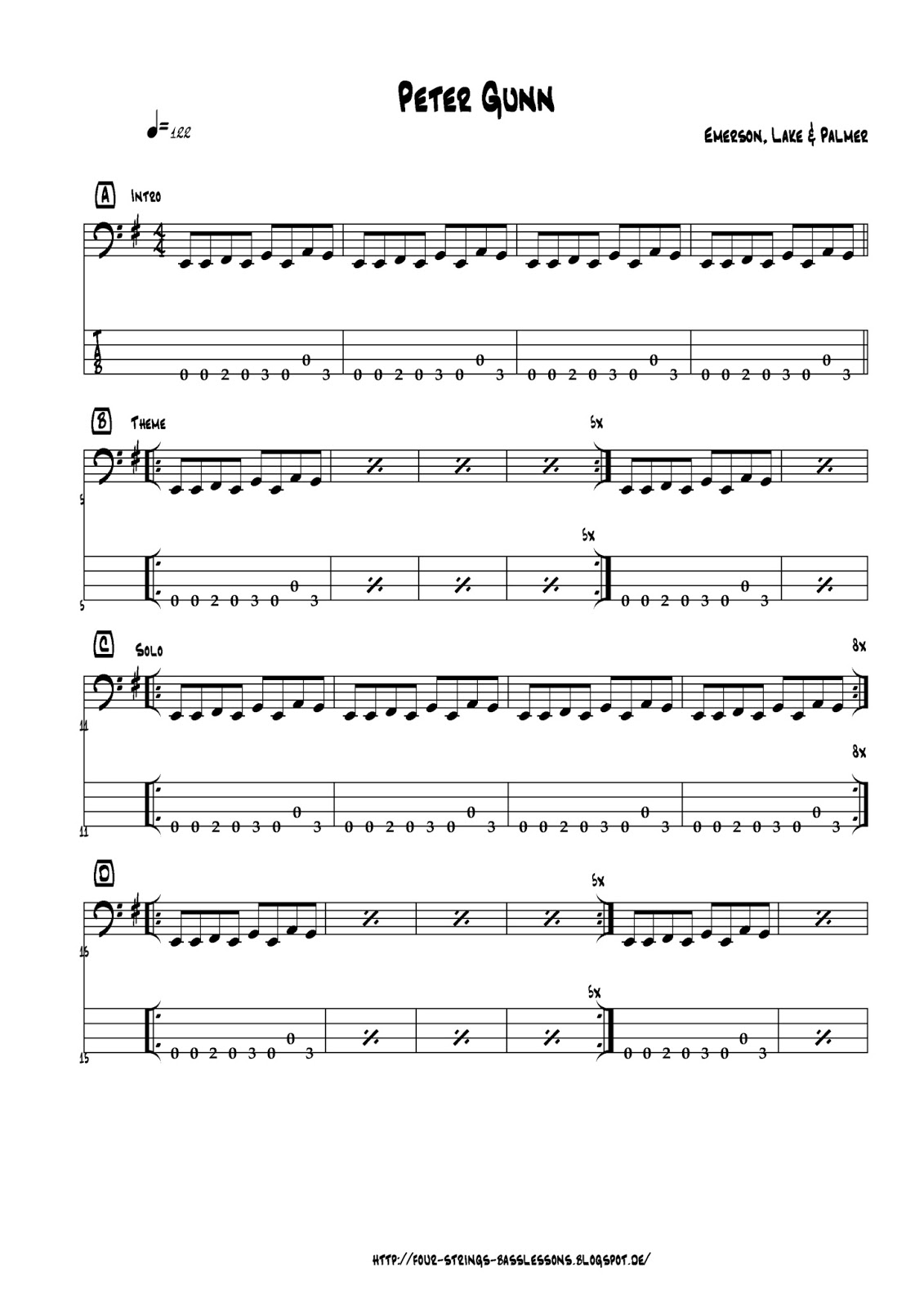 Basscination: Weekly Basslines #112: Peter Gunn (Henry Mancini, Ted ...