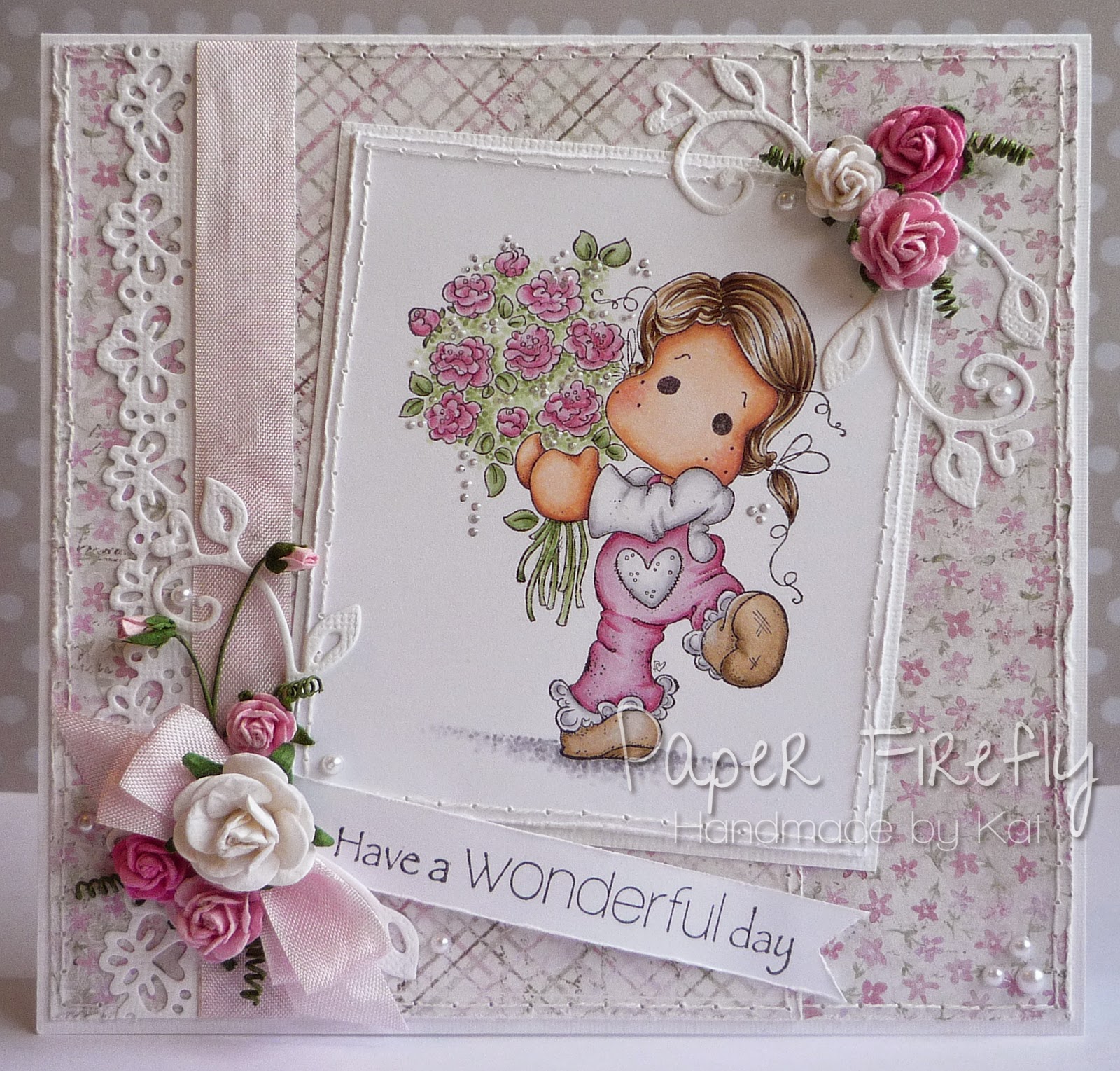 Paper Firefly: Tilda with flowers