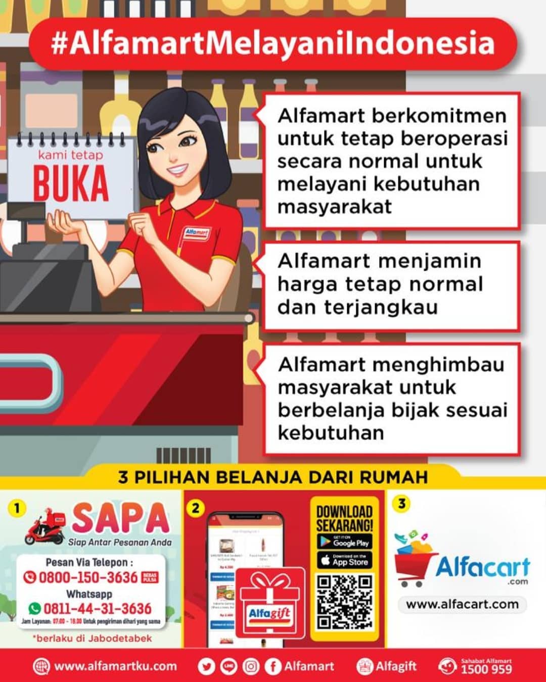 Pandemi Corona Alfamart Tetap Buka, Ini Upaya Manajemen PT. SAT ...