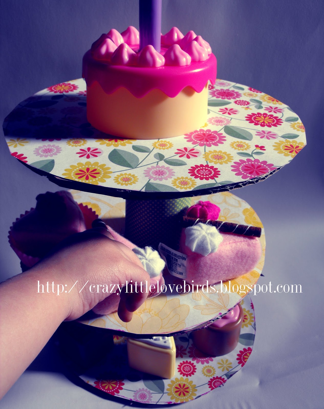 DIY-3 Tier Play Cake Stand
