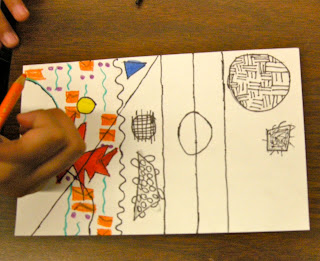 Zilker Elementary Art Class: Fourth & Fifth Grade Abstract Designs