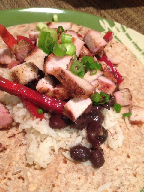 Sweet Life Kitchen: Pork chop "carnitas" burritos