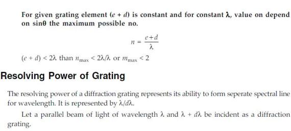 Vedupro Rayleigh Criterion Resolution Rayleigh Criterion Resolving Power Of Grating