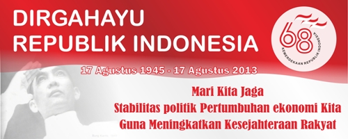 Spanduk HUT RI ke 68 - Artikel Komputer