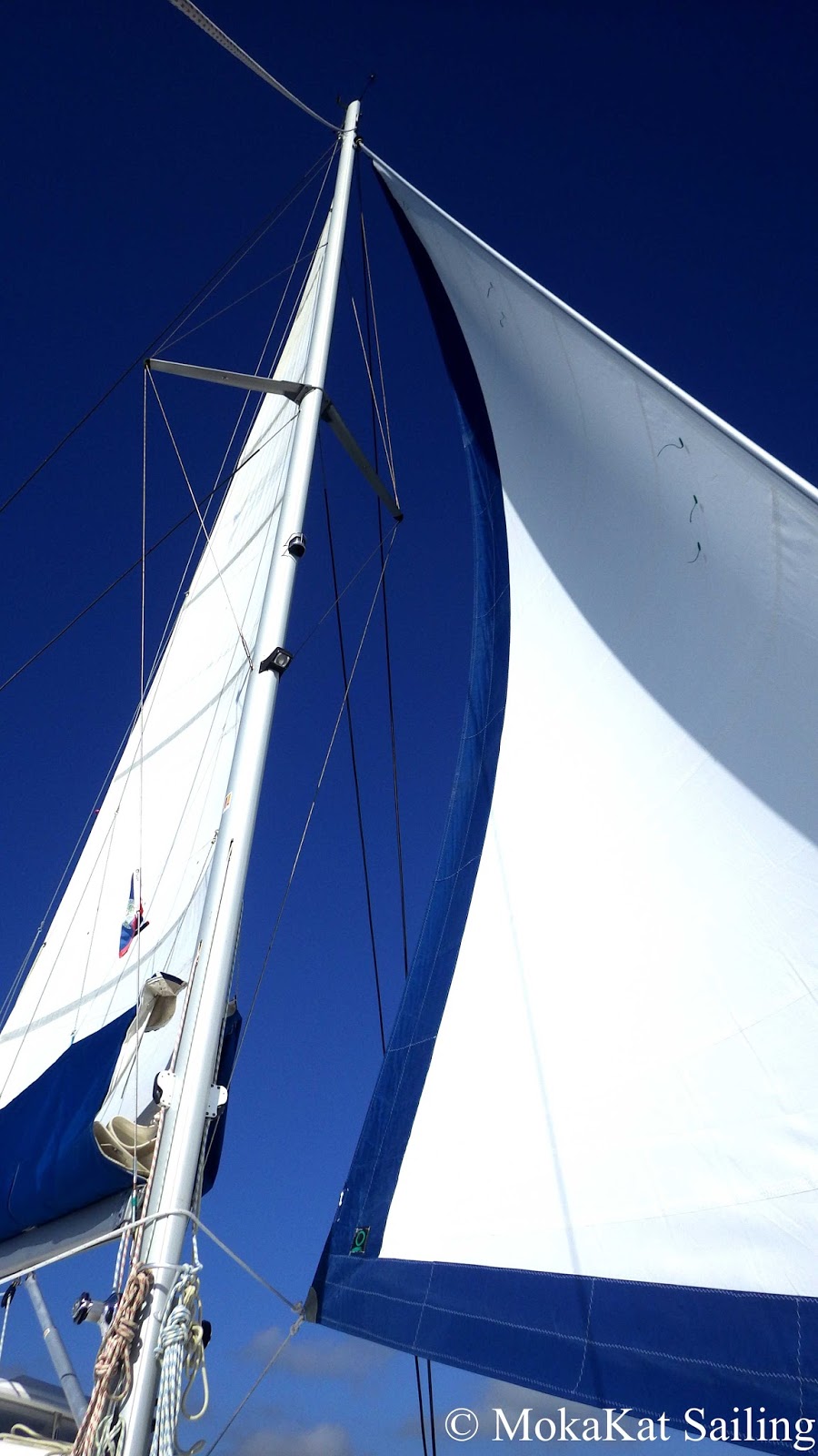 MokaKat Sailing: Nick and Silke's Visit - Part 1 - Monkey Cay, Stepping ...