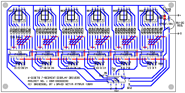 ELECTRICAL AND ELECTRONICS ENGINEERING..!!: 6-digits 7-segment LEDs Display Driver
