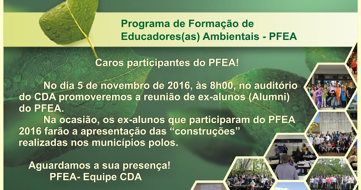 Programa de Formação de Educadores Ambientais - PFEA