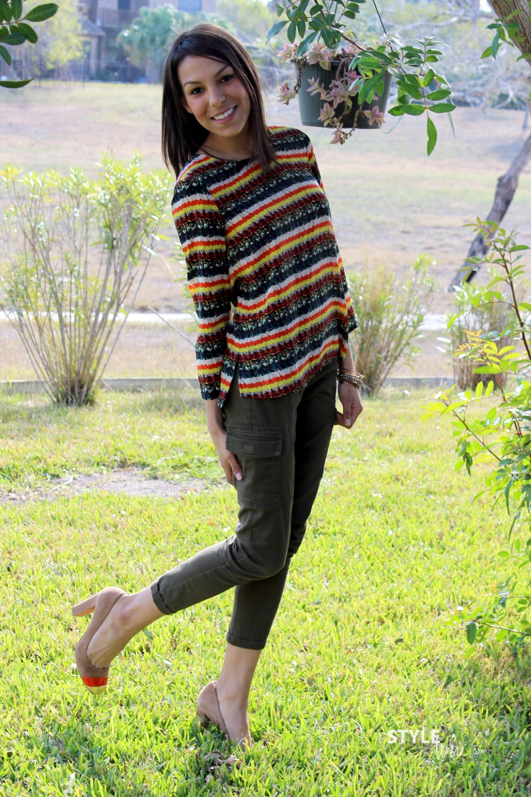 What I Wore the Other Day: Cargo Crops & Silk - Style Wire | Boston ...