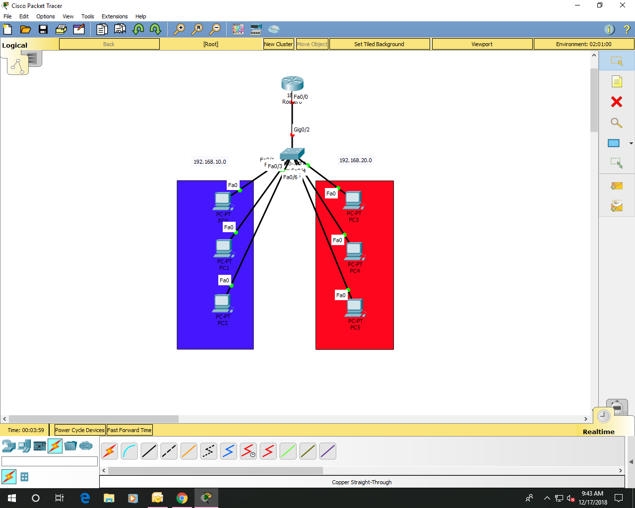 Cara membuat simulasi VLAN di paket tracer (1 Router, 1 Switch, 6 PC ...