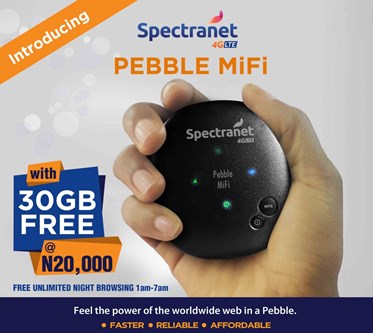 Spectranet introduces Pebble Mifi, offers more to subscribers