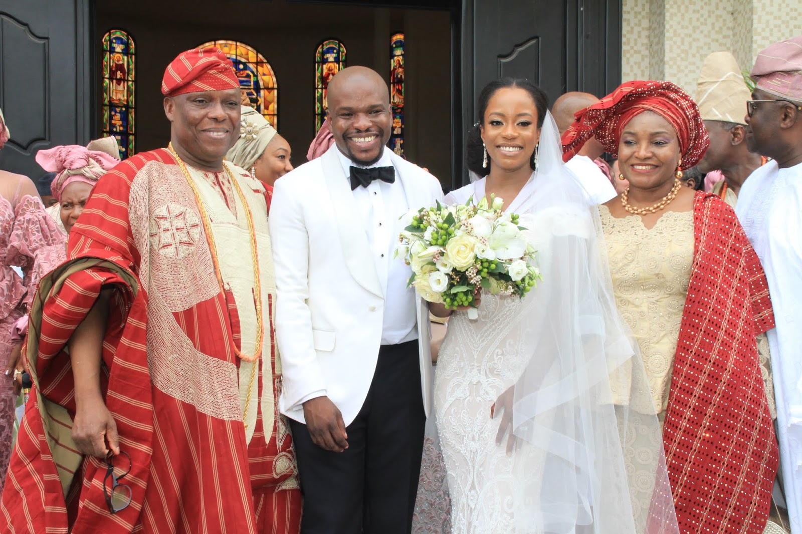 Celebrity Women Dazzle @ The SHONIBARE/OSIBODU Wedding