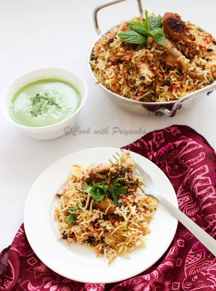 Cook with Priyanka: Hyderabadi Chicken Biryani : Kacchi Murg Biryani
