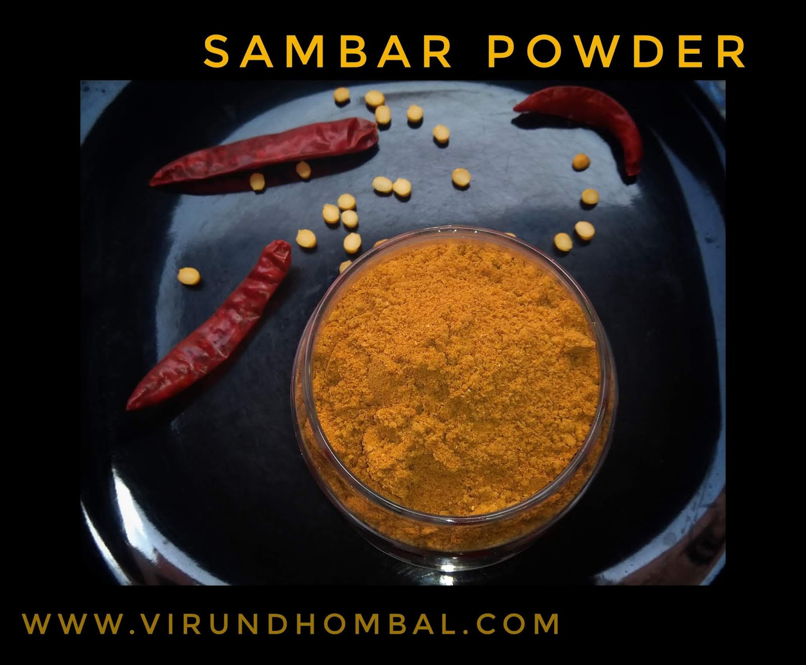 Sambar Powder - Homemade Sambar Podi