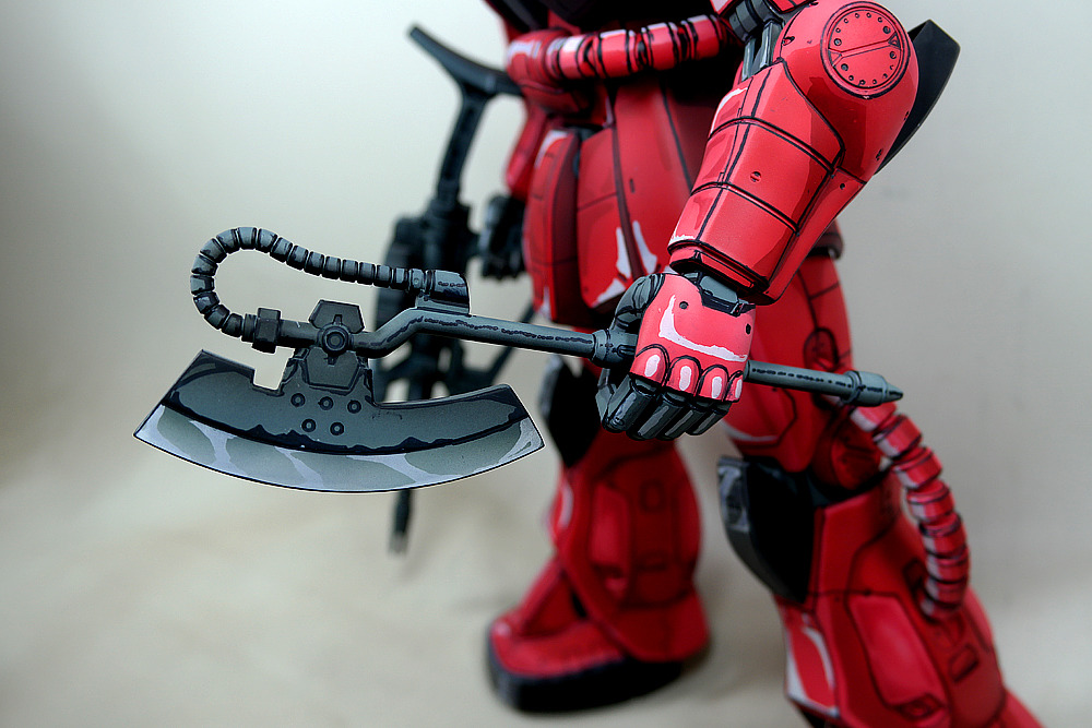 GUNDAM GUY: 1/48 Mega Size Char's Zaku II [Anime Colors] - Painted Build