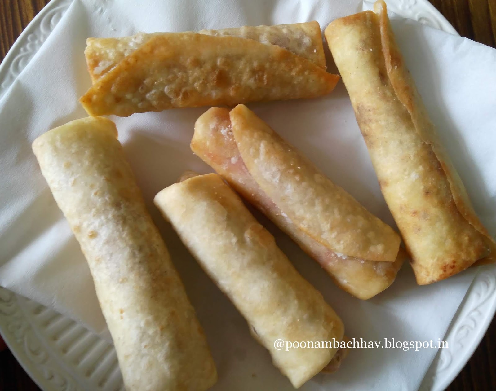 Annapurna: Vegetable Spring Rolls / Indo-Chinese (Asian) Appetizer Recipe