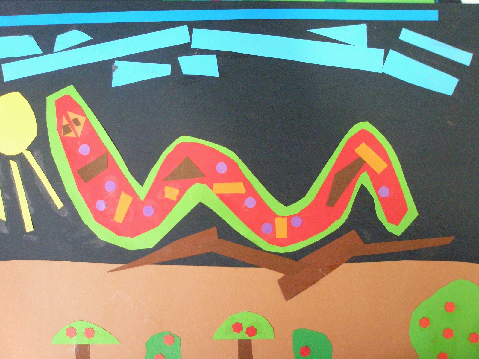 Elwood Primary Art: Complementary Colour Collage!