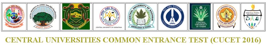 www.cucet16.com - CUCET 2016 Online Application Form, Exam Centers ... www.cucet16.com - CUCET 2016 Online Application Form, Exam Centers ...