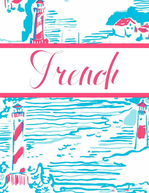 Free Preppy Lilly Pulitzer Binder Covers + Printables for School