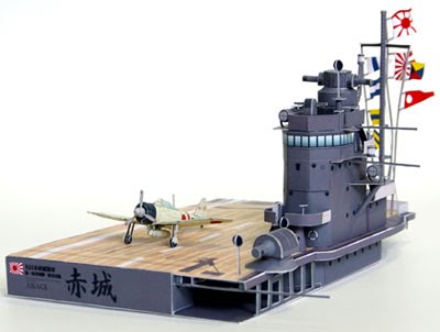 Kampfgruppe 1/144: 1/144 Akagi Flight Deck Diorama - Paper kit