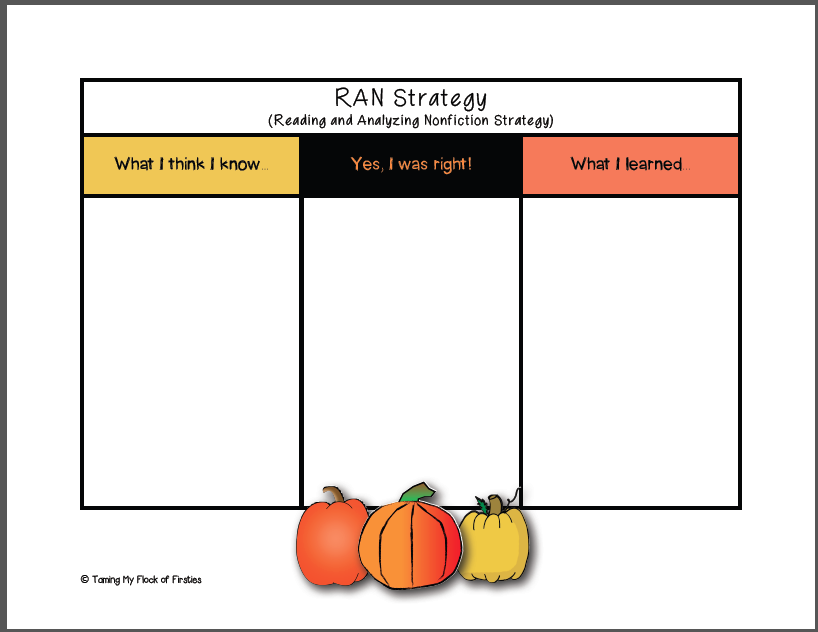 RAN Strategy Chart Freebie - Taming My Flock of Firsties