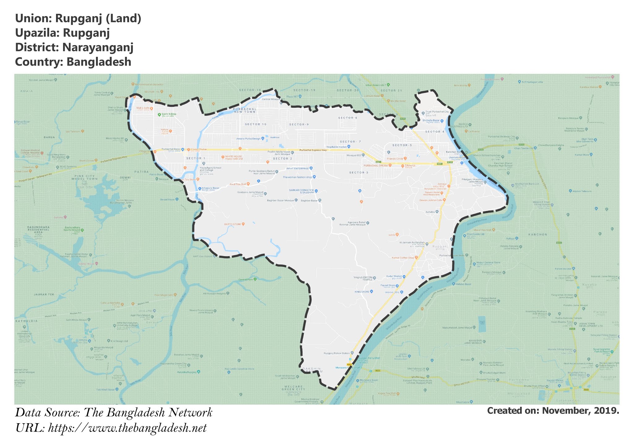 Rupganj Union, Narayanganj