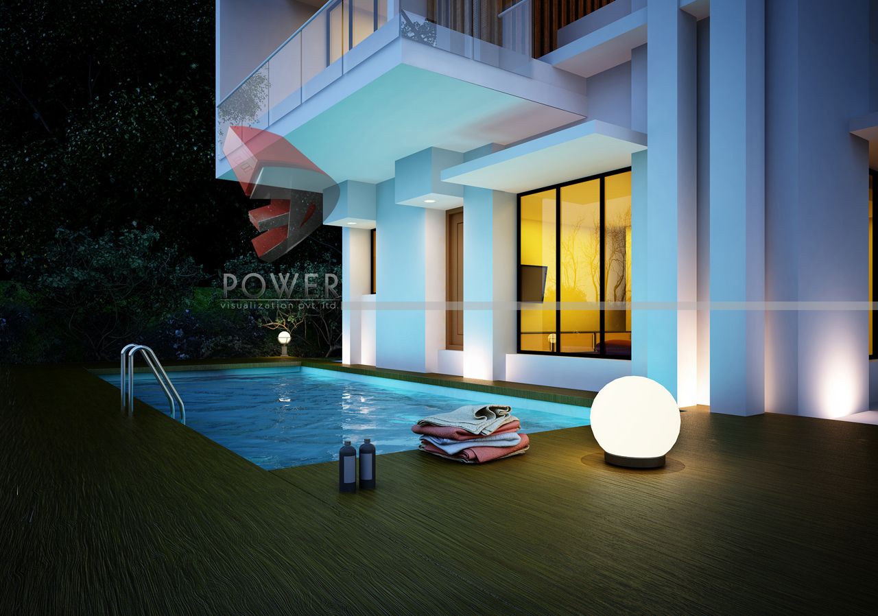 Ultra Modern Home Designs | Home Designs: 3D Exterior Home Design Night ...