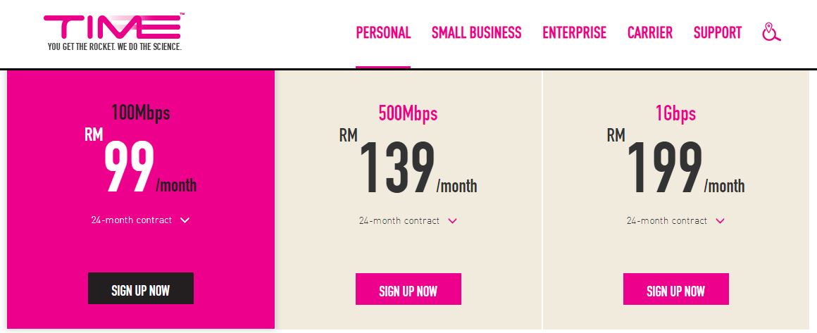 TIME Fibre Home Broadband Paling Laju - Cahaya Hayati