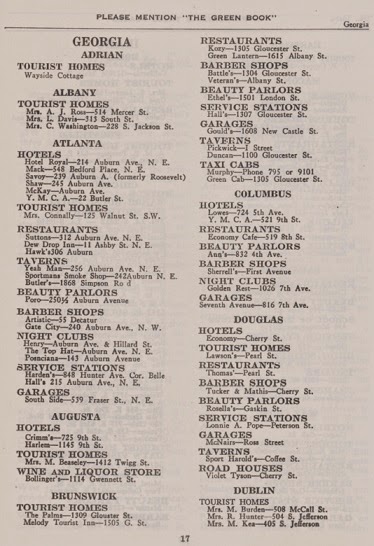Map of the Week: The Negro Motorist Green Book