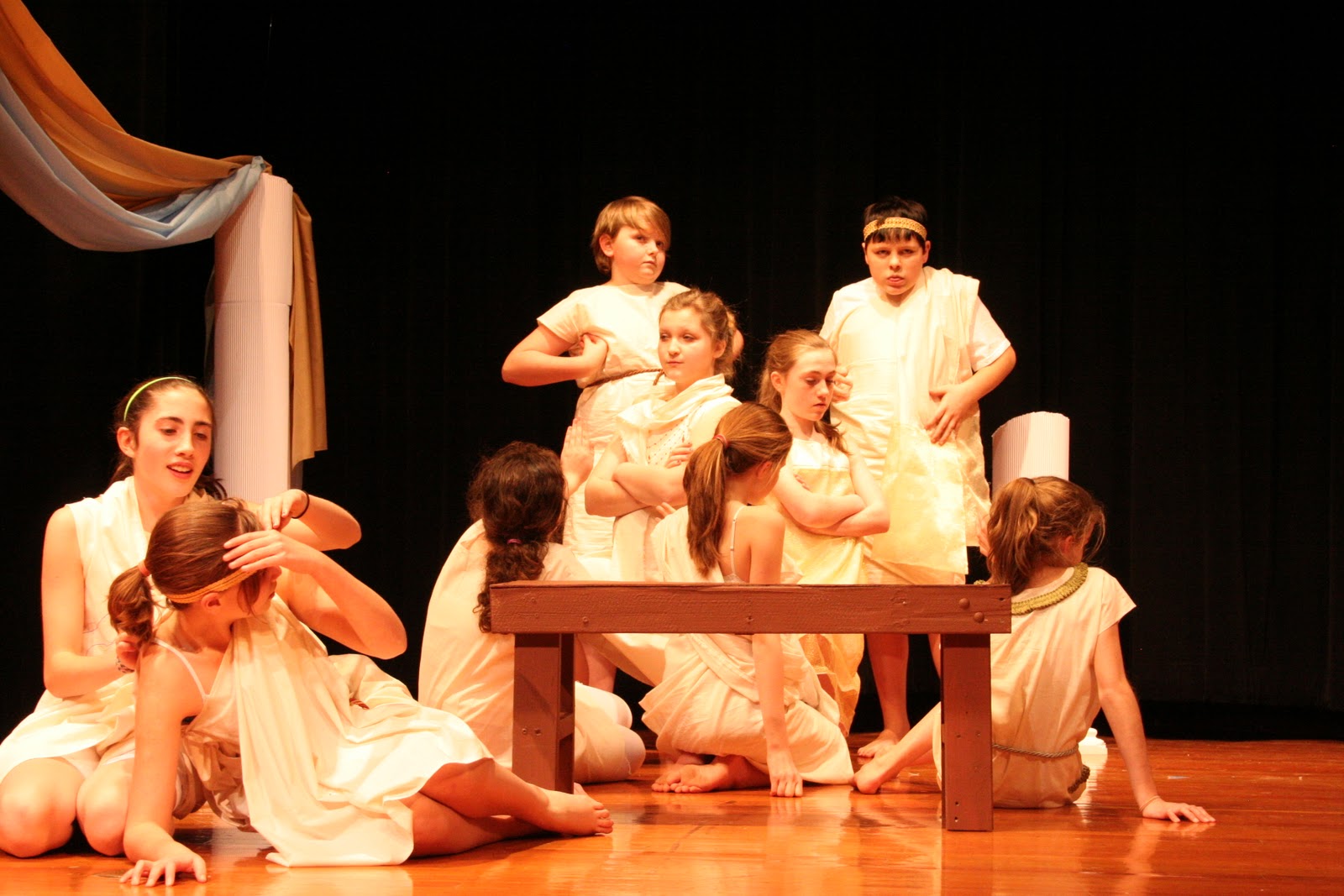 "Circus Olympus" ... Greek Theatre!: Athena & Arachne Production Photos