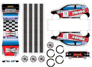 SP. Papel Modelismo: PaperCraft Volkswagen Polo Rally