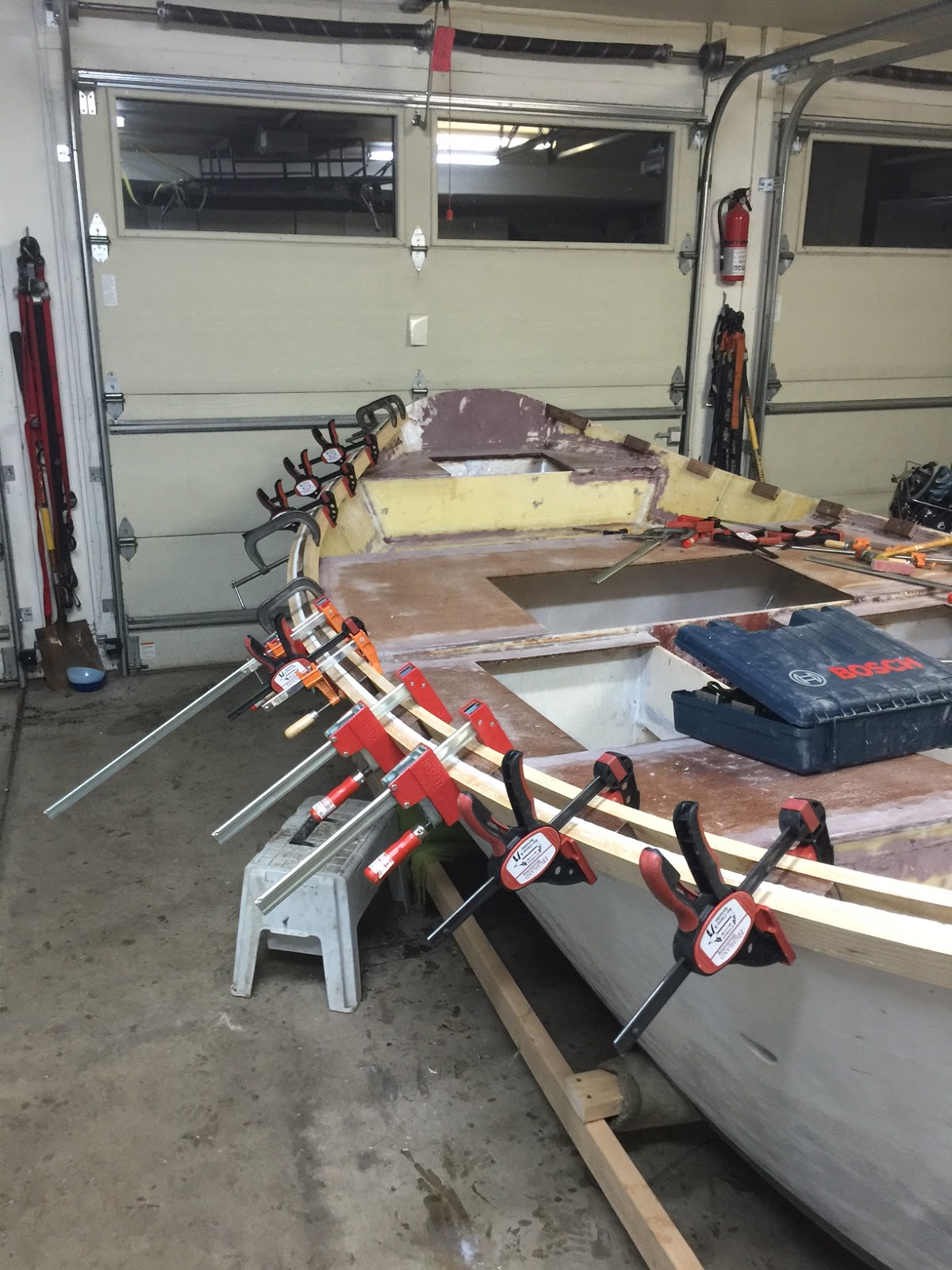 Whitewater Dory: Starboard Inner Rail
