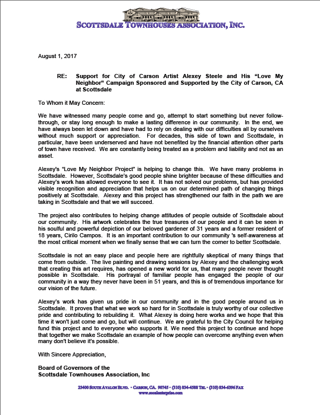 Love My Neighbor®: Board of Governors of the Scottsdale Townhouses ...