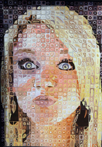 Art and Visual Culture:: student portraits inspired by artist Chuck Close