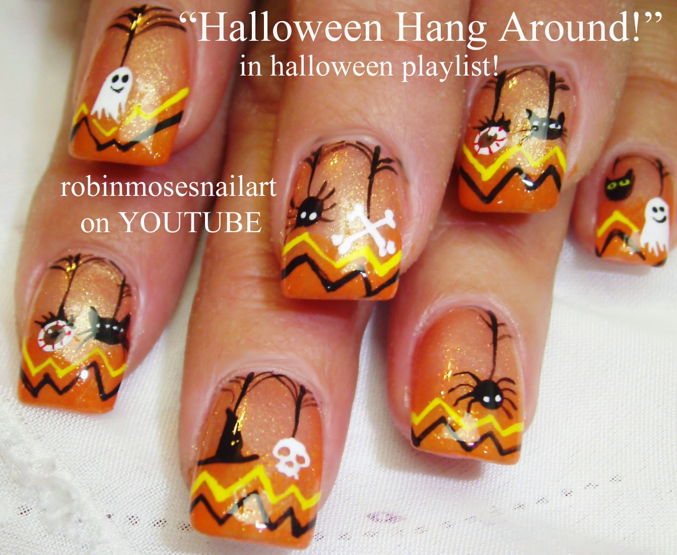 Nail Art by Robin Moses: "grim reaper nails" "halloween nail art ...